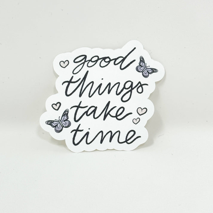PMC | Good Things Take Time Die Cut | PMC X PA (Regular Sticker Paper ...