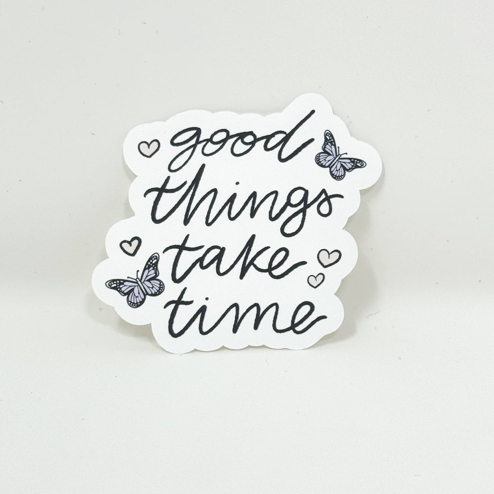 PMC | Good Things Take Time Die Cut | PMC X PA (Regular Sticker Paper ...
